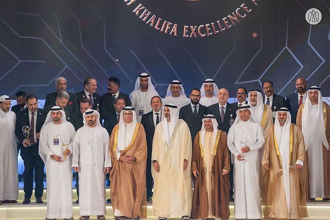 Held under the patronage of the UAE President, Khaled bin Mohamed bin Zayed honours winners of ...